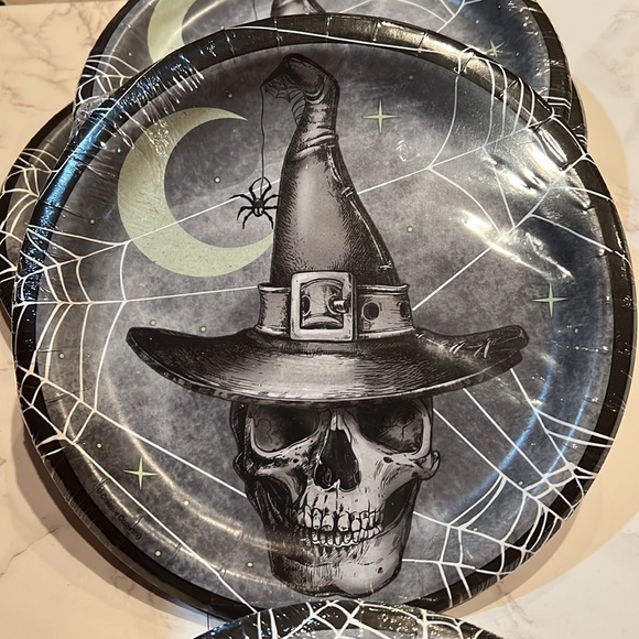 Party City | Party Supplies | Nwt 4pc Halloween Webbed Skeleton ...